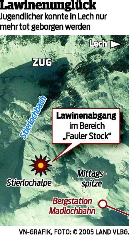 Lech: Junger Engländer von Lawine in den Tod gerissen - Vorarlberger ...