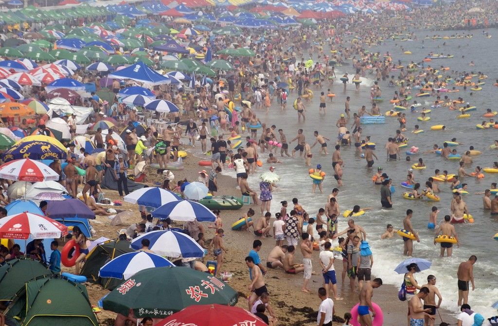 Überfüllte Strände in China - Vorarlberger Nachrichten | VN.at