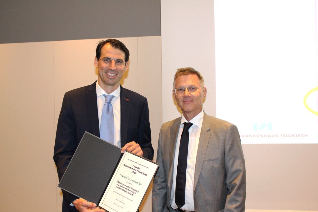 Wissenschaftspreis für jungen Mediziner - Vorarlberger Nachrichten | VN.at