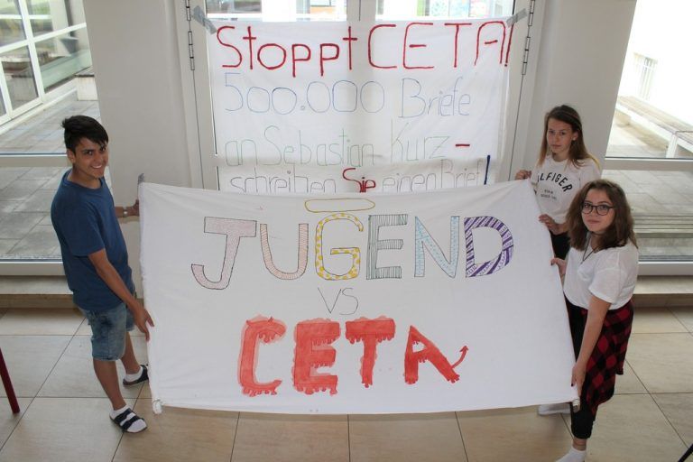 Mittelschüler machen gegen CETA mobil - Vorarlberger Nachrichten | VN.at