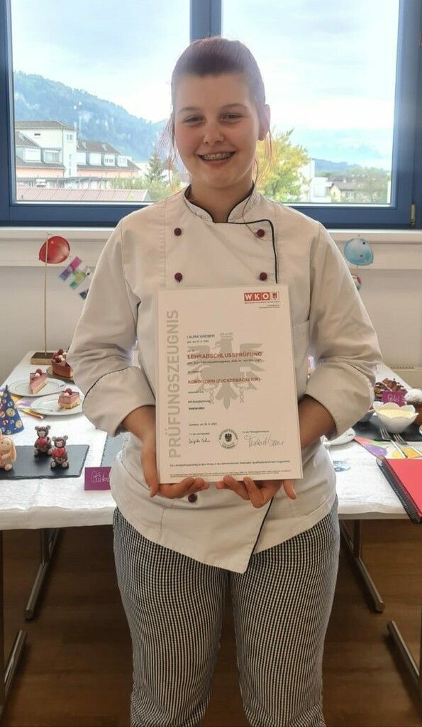 Ausbildung zur Konditorin mit Auszeichnung abgeschlossen - Vorarlberger ...