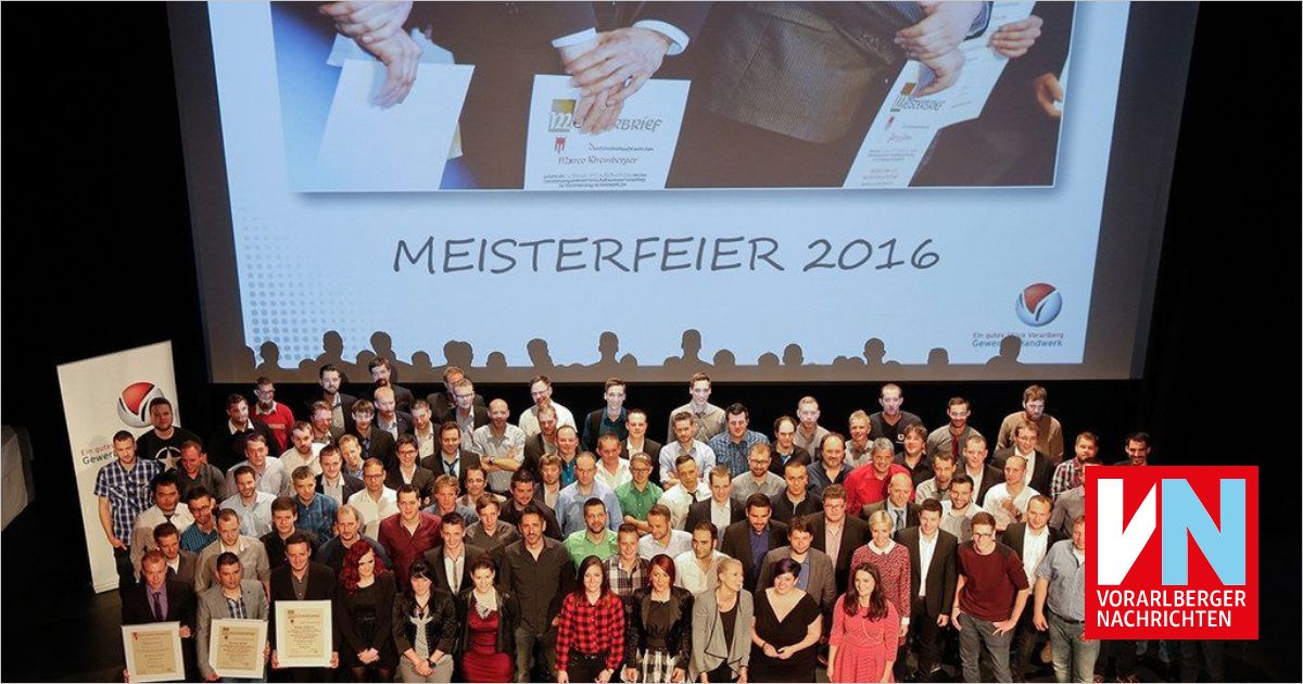 130 neue Meister im Handwerk - Vorarlberger Nachrichten | VN.at
