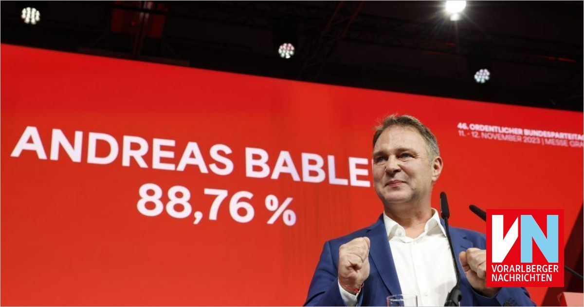 Babler bleibt mit 88,8 Prozent Parteichef - Vorarlberger Nachrichten ...