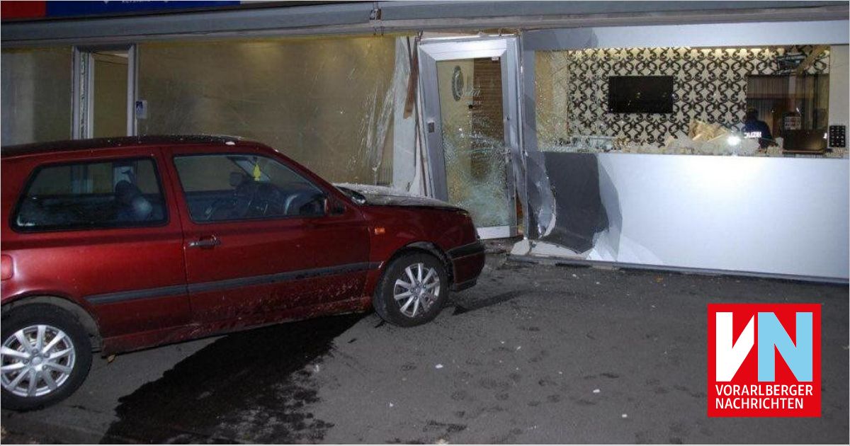 Täter wollten mit Auto einbrechen - Vorarlberger Nachrichten | VN.at