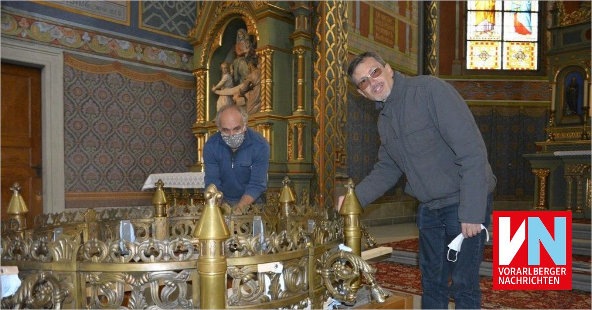 Kronleuchter hängt wieder in Hatler Kirche - Vorarlberger Nachrichten ...