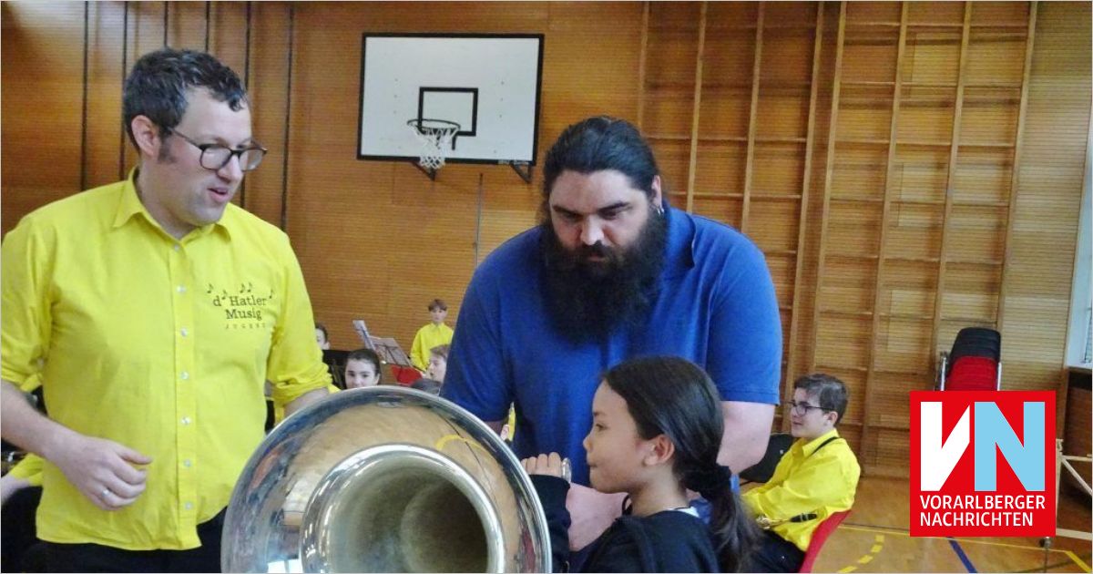 Hatler Musig kam mit Pauken und Trompeten in die Schule - Vorarlberger ...