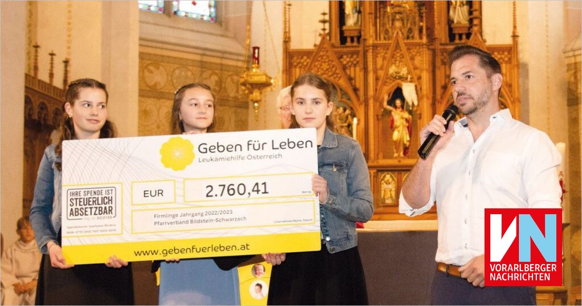 38 Firmlinge sammelten Spenden für guten Zweck - Vorarlberger Nachrichten | VN.at