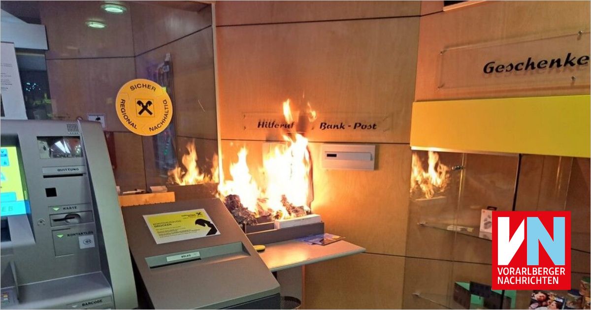 Flammen im Foyer der Bank - Vorarlberger Nachrichten | VN.at
